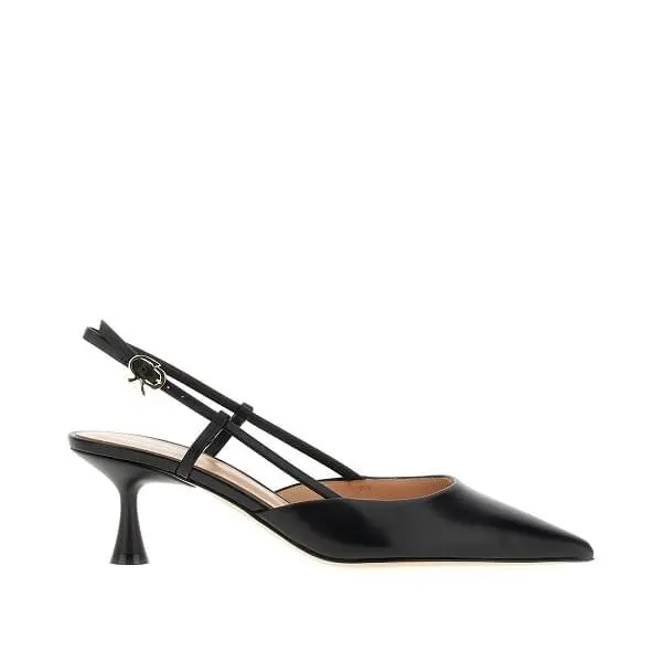 GIANVITO ROSSI Leather Slingback Pumps - Black