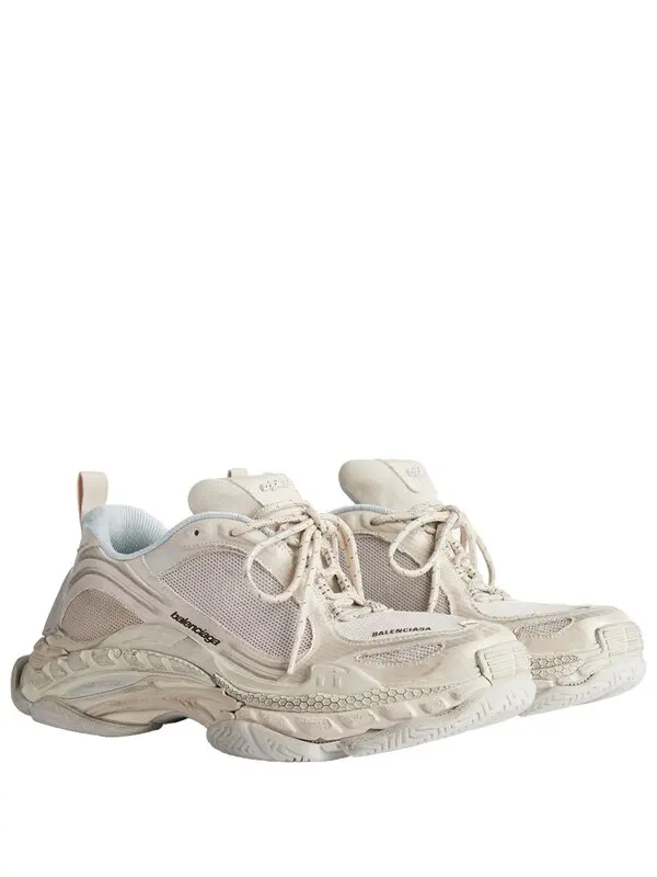 Balenciaga Triple S.2 Worn-out Effect Mesh Sneakers