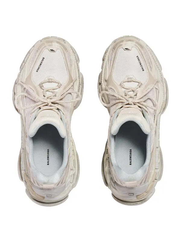 Balenciaga Triple S.2 Worn-out Effect Mesh Sneakers