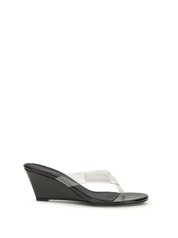 Coperni Wedge Flip-flops Sandals - Black