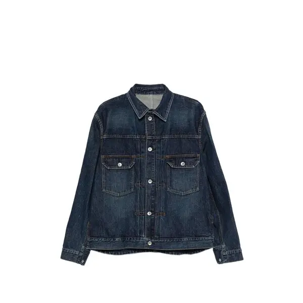 Sacai Jackets Denim Jackets - Blue