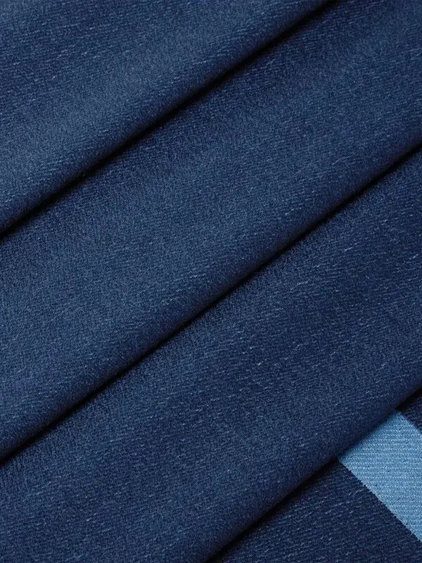 Fendi Ff Logo Wool Scarf - Blue