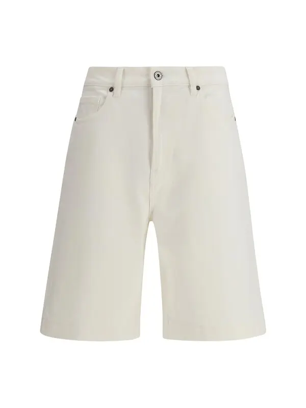 P.a.r.o.s.h Denim Bermuda Shorts - White