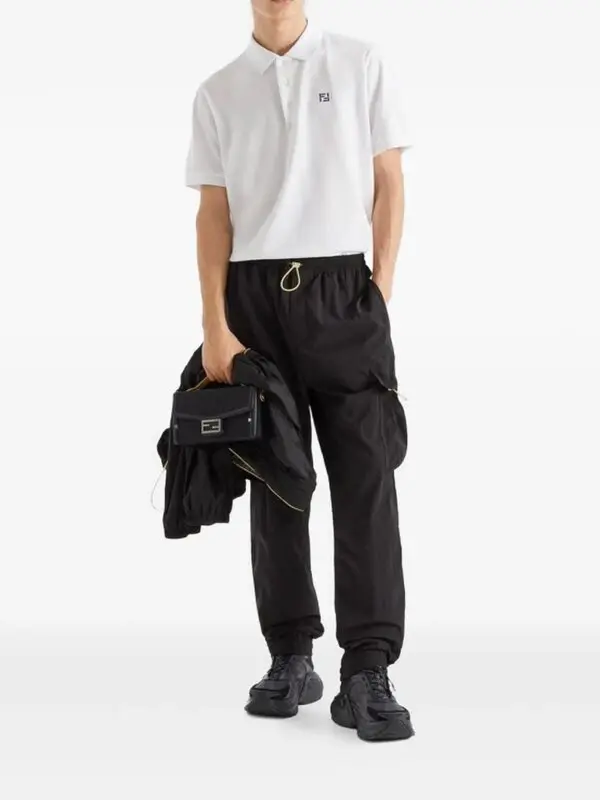 Fendi Nylon Cargo Trousers - Black