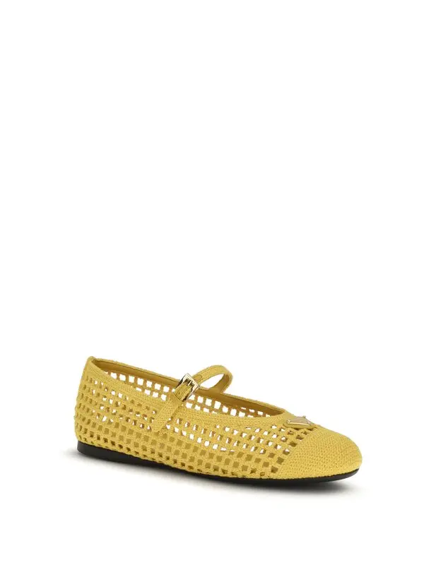 Prada Crochet Ballerinas