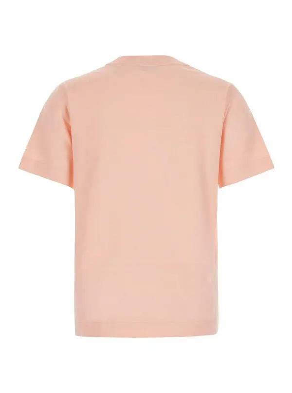 Burberry Cotton T-shirt With Embroidered Ekd Logo - Multicolor