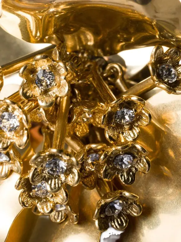 Miu Miu Crystal Embellished Broche
