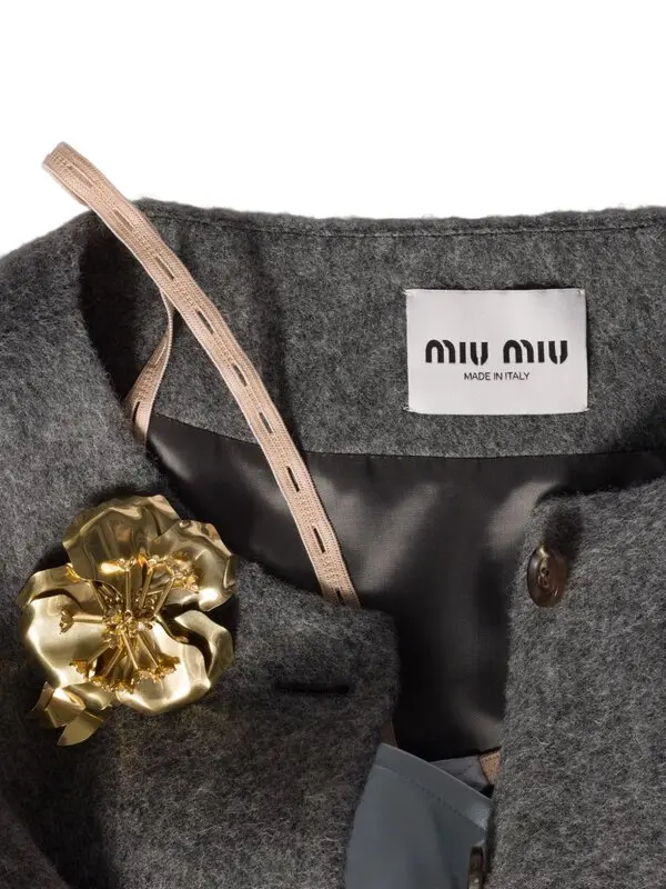 Miu Miu Crystal Embellished Broche
