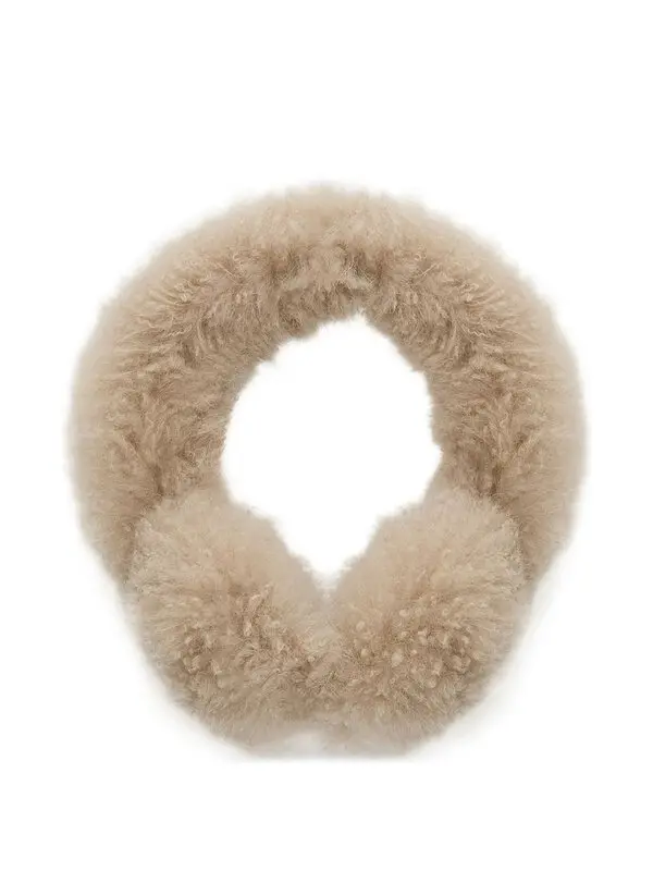 YVES SALOMON Earwarmer Knitwear/long Hair Lamb - Multicolor