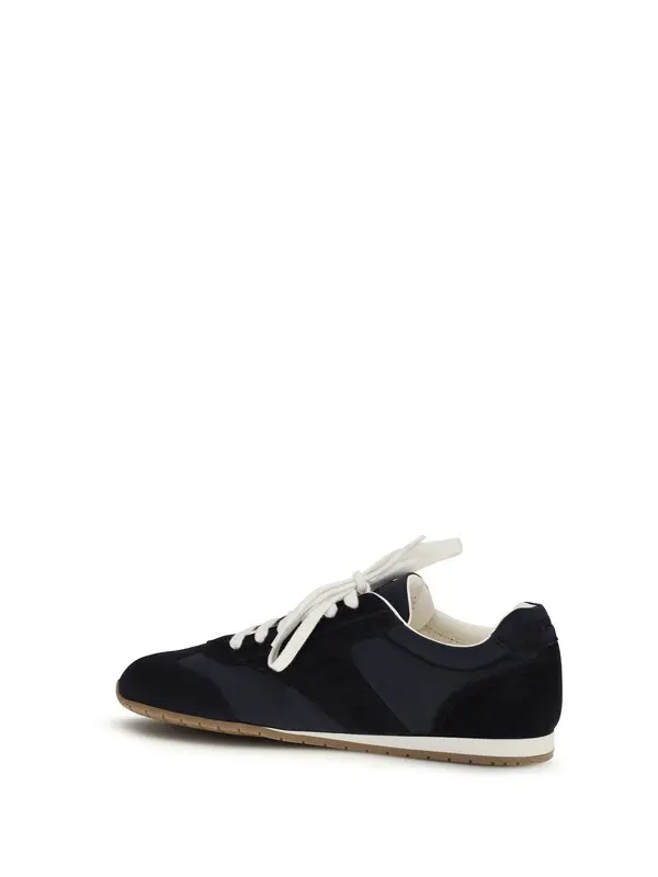 Prada Suede And Fabric Sneakers