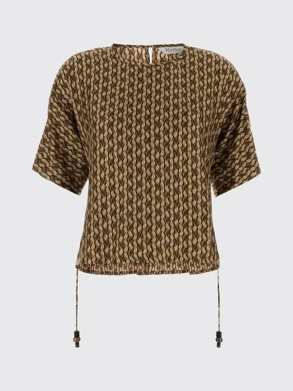 Max Mara Printed Silk Top