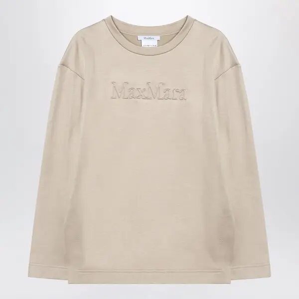 Max Mara Silk Blend Sweatshirt - Cream