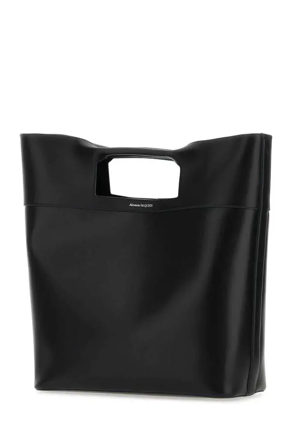 Alexander McQueen Leather The Square Bow Shopping Bag