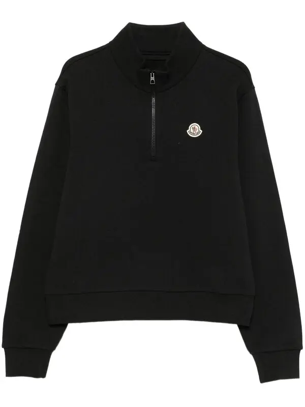 Moncler Cotton Sweatshirt - Black
