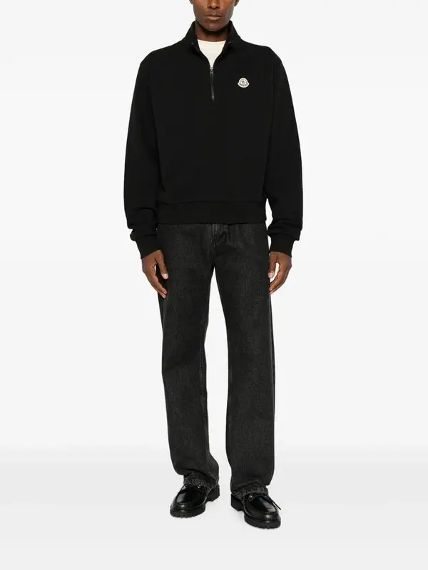Moncler Cotton Sweatshirt - Black