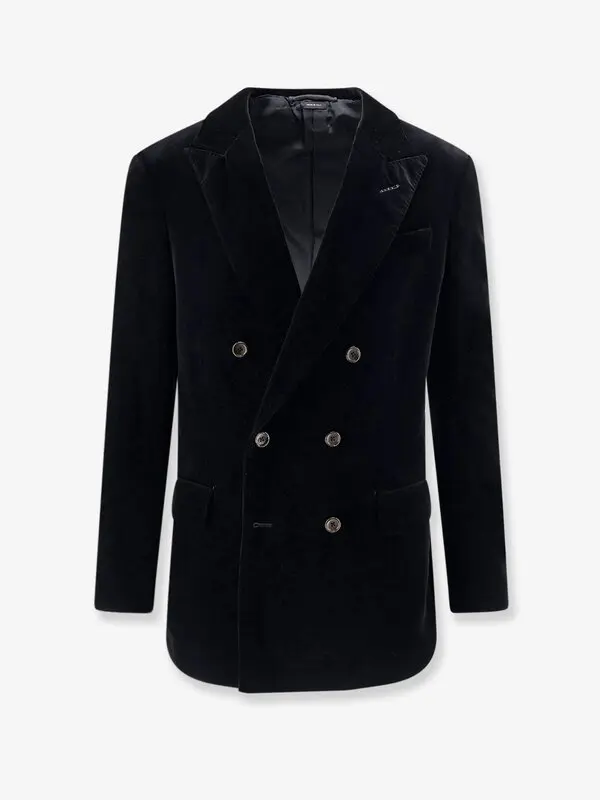 TOM FORD Double-breasted Velvet Blazer