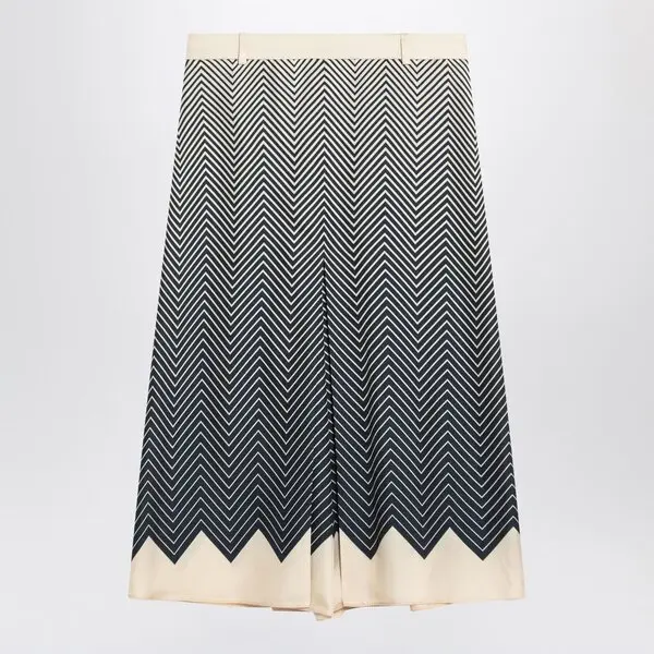 Valentino Garavani Patterned Silk Skirt