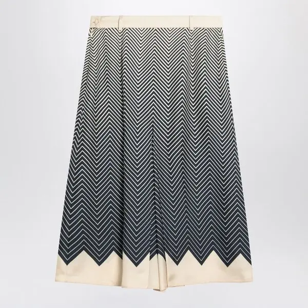Valentino Garavani Patterned Silk Skirt