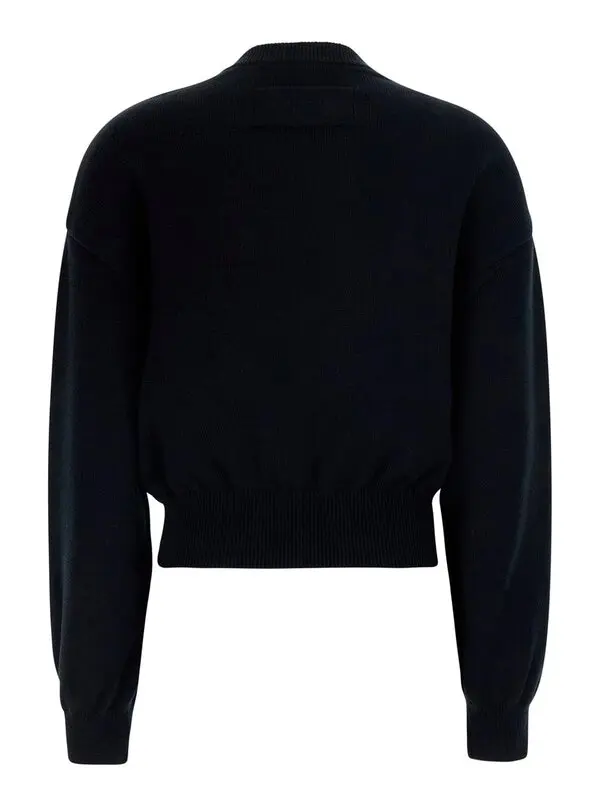 Givenchy Crystal-embellished Wool And Cotton Blend Crew Neck Sweater - Multicolor