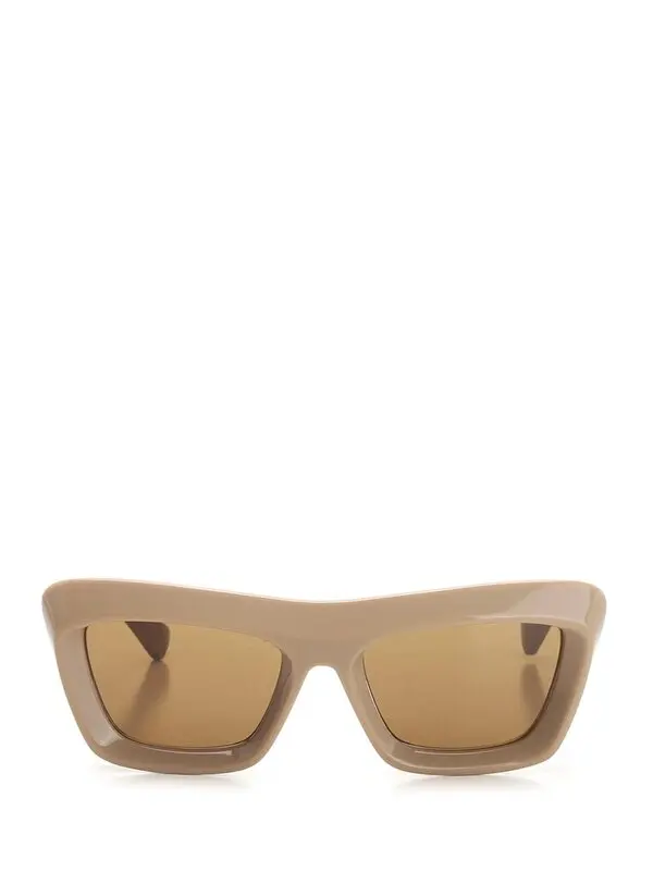 Bottega Veneta Oversized Sunglasses - Cream