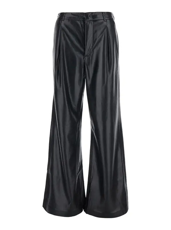 Andamane Sasha' Black Pants With Five-pocket Design In Eco-leather For - Multicolor