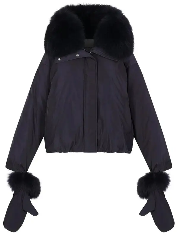 YVES SALOMON Down Jacket - Blue