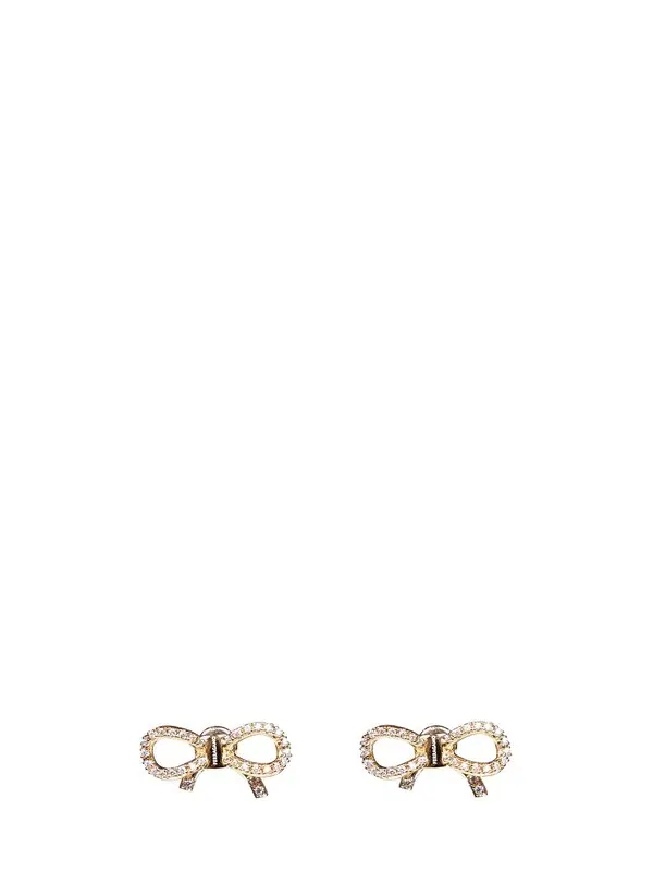 FERRAGAMO Crystal-embellished Vara Bow Earrings - Multicolor