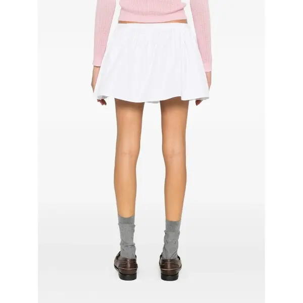 Miu Miu Poplin A-line Skirt