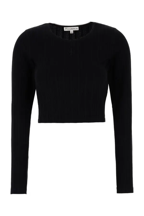 JW Anderson Ribbed Cropped Top - Multicolor