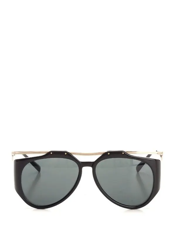 Saint Laurent Amelia Aviator Sunglasses - Black