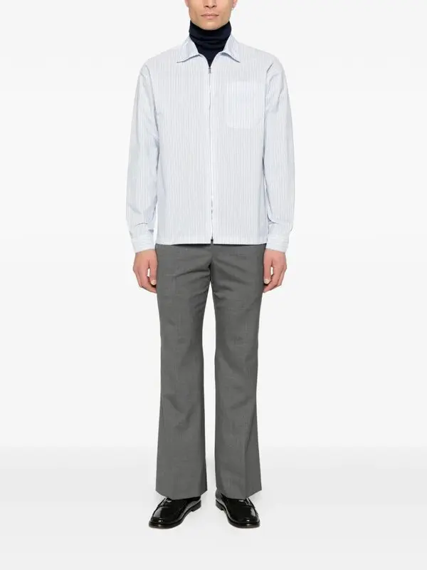 Prada Striped Shirt With Full Zip