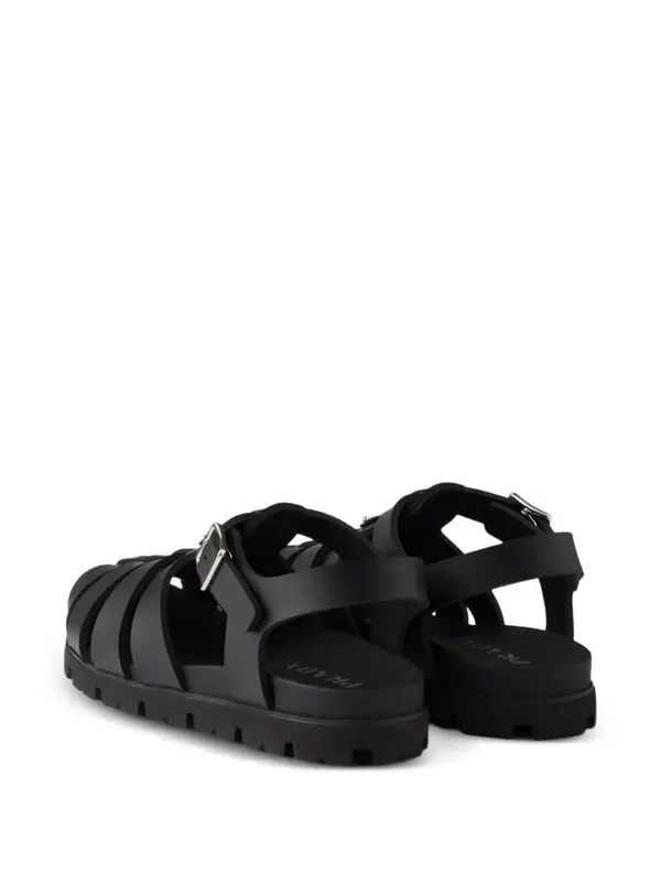 Prada Rubber Fisherman Sandals