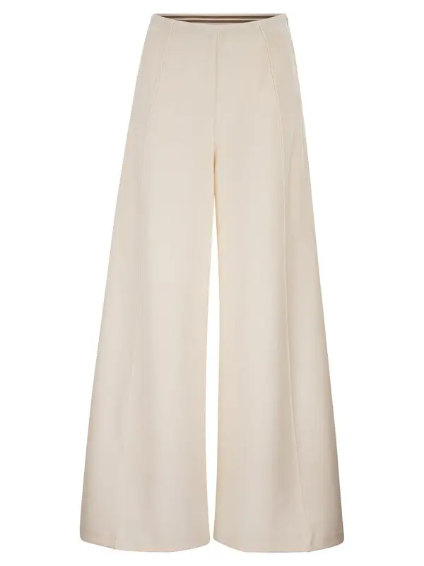 Max Mara Scuba Jersey Trousers - Cream