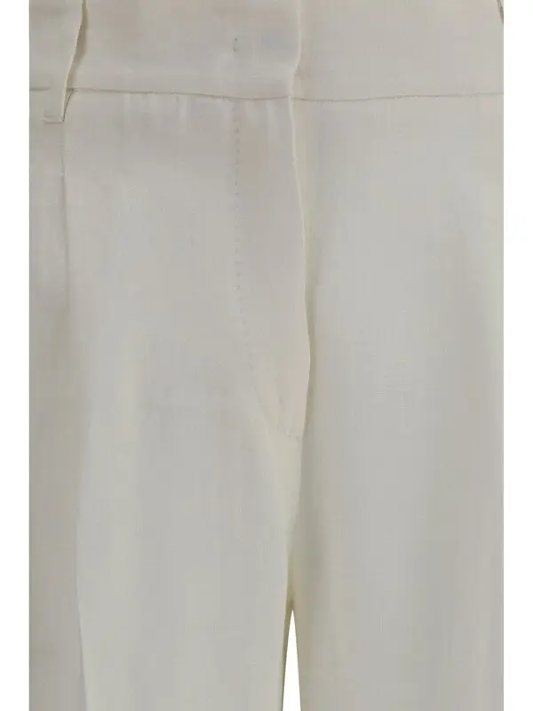 Max Mara Mstsumero Pants In Linen Batavia