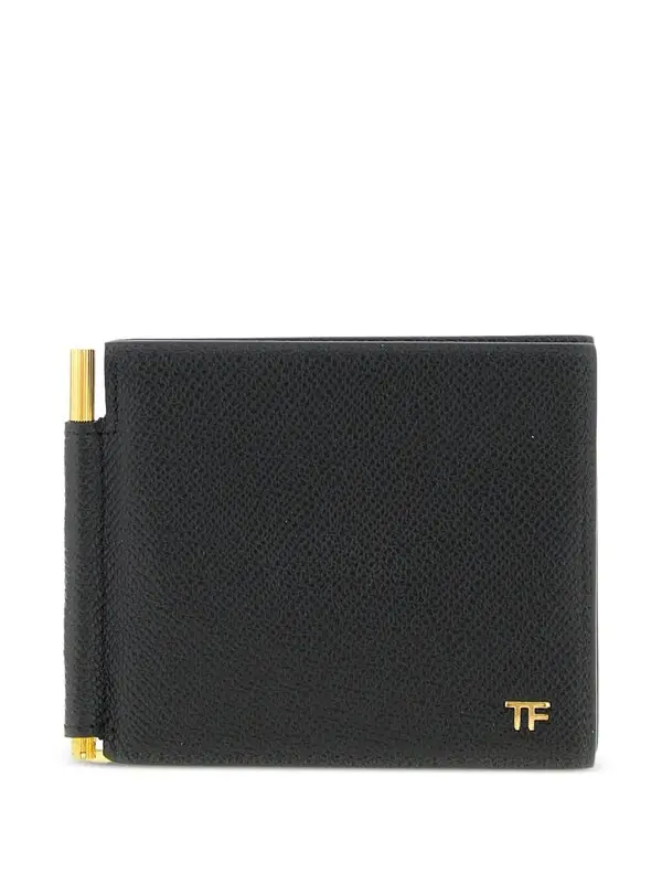 TOM FORD Grained Leather Money Clip Wallet