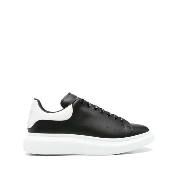 Alexander McQueen Leather Low-top Trainers - Black