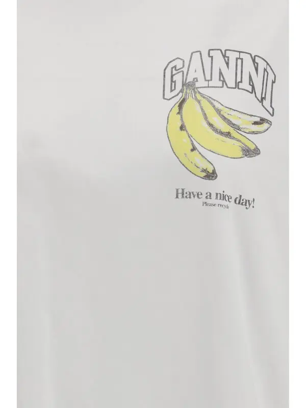 GANNI Long-sleeve T-shirt With Cherries Print