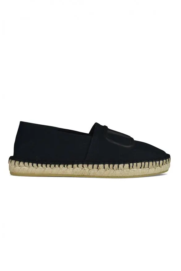 Valentino Garavani Logo Espadrilles - Black