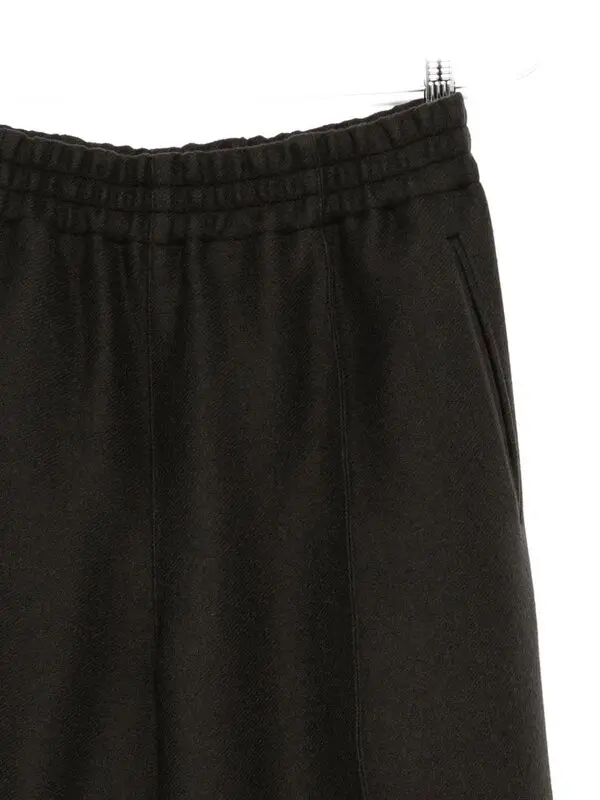 AMI Paris Wool Wide-leg Trousers