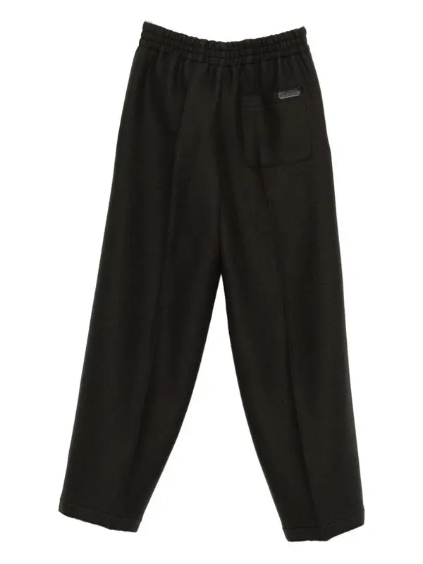 AMI Paris Wool Wide-leg Trousers