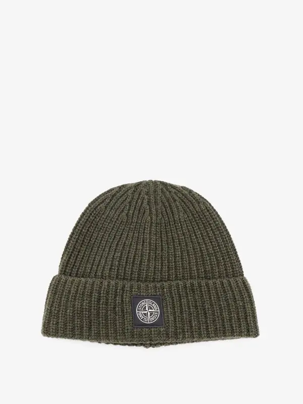 Stone Island Geelong Virgin Wool Beanie - Multicolor