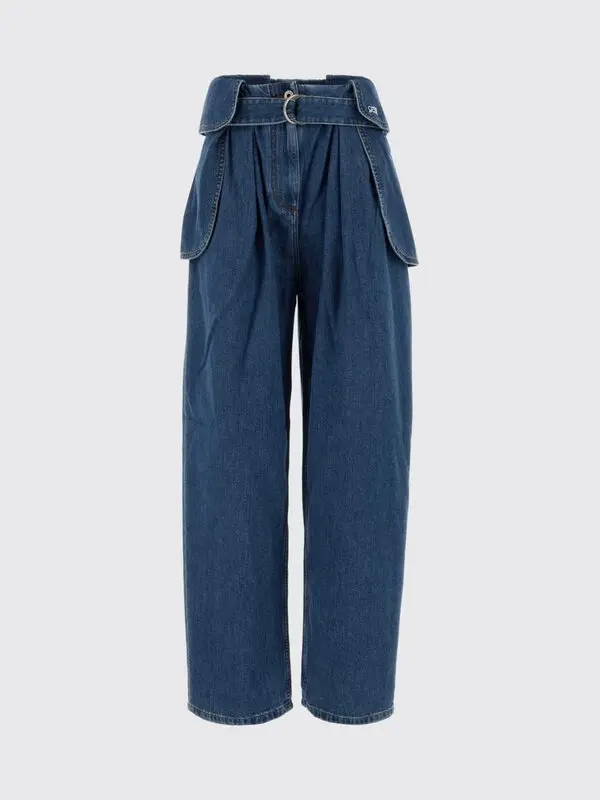 Loewe Cotton Denim Cargo Jeans