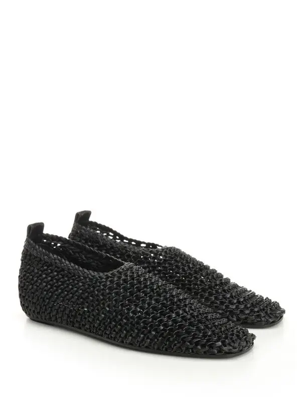 TOTEME Woven Leather Ballerinas