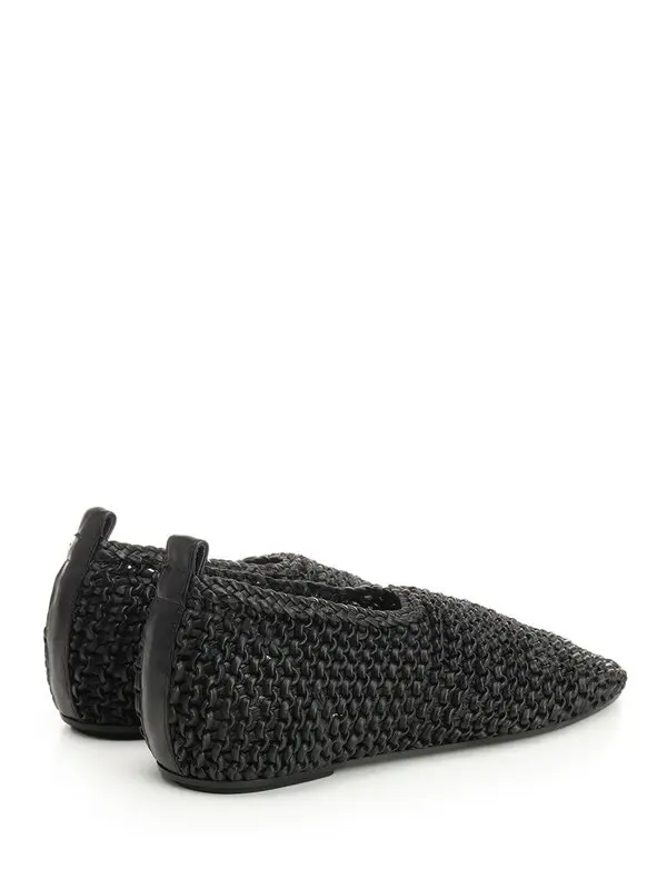 TOTEME Woven Leather Ballerinas