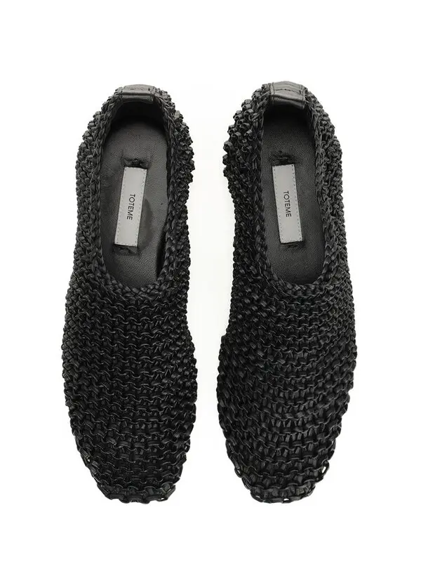 TOTEME Woven Leather Ballerinas