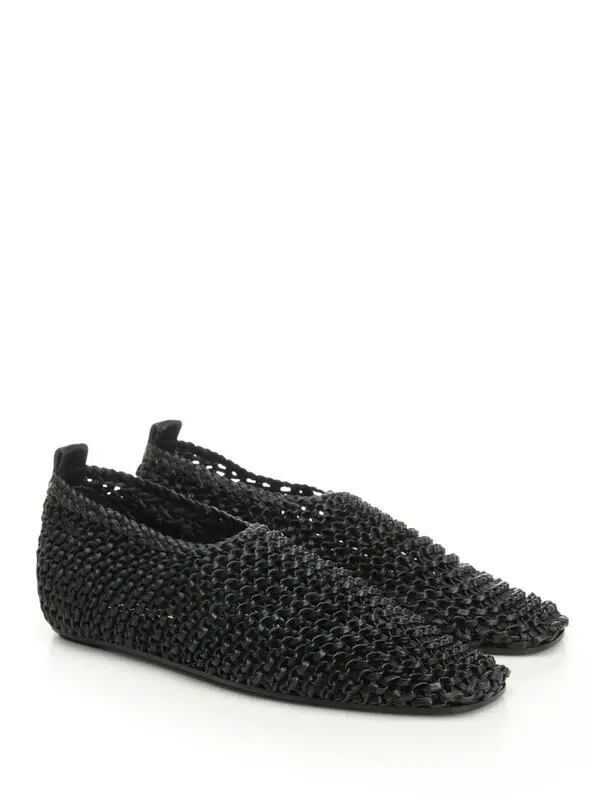 TOTEME Woven Leather Ballerinas