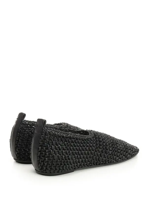 TOTEME Woven Leather Ballerinas
