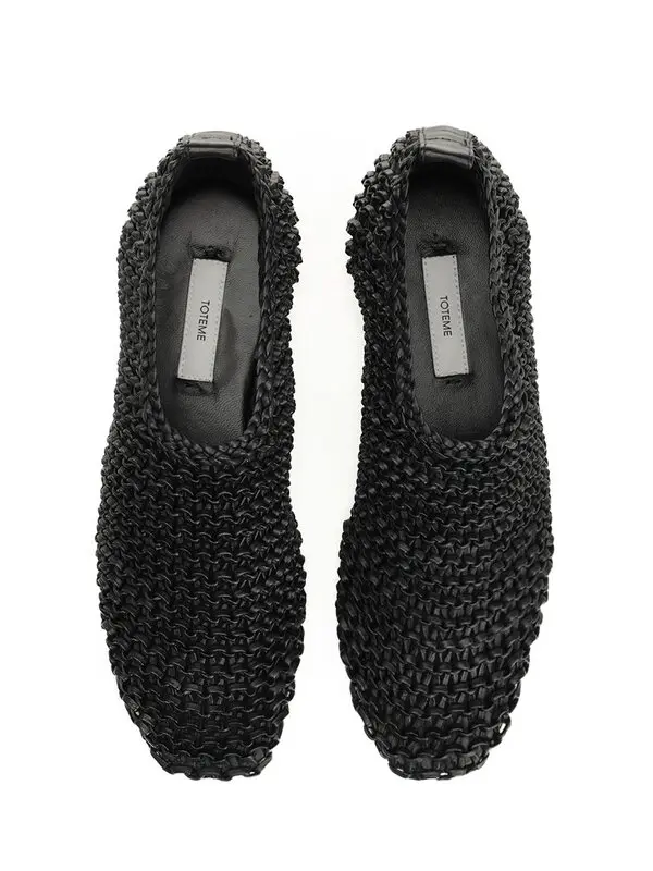 TOTEME Woven Leather Ballerinas