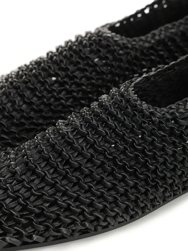 TOTEME Woven Leather Ballerinas