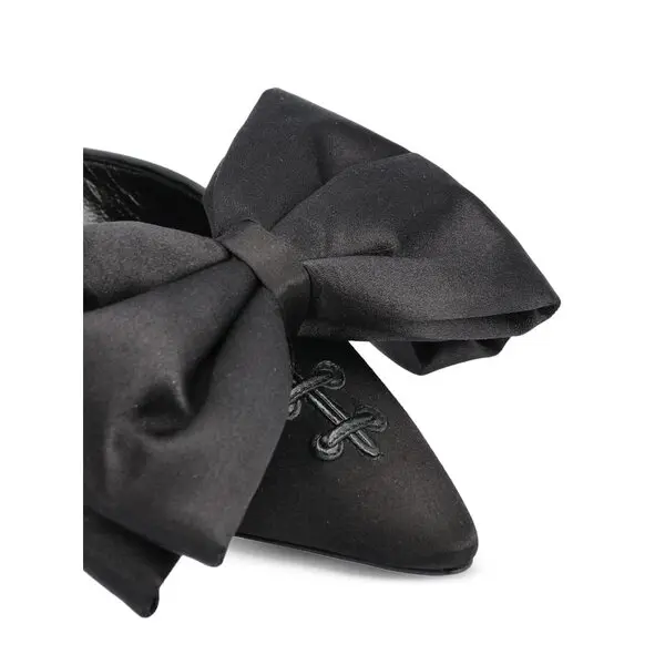 Valentino Garavani Satin Bow Mules - Black